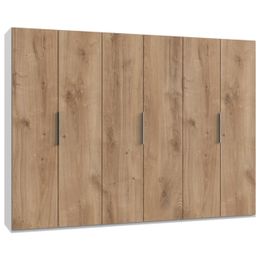 Dreht&uuml;renschrank Level 36A ca. 300x216x58 cm Eiche/Wei&szlig;