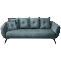 3-Sitzer-Sofa Baggio Blau Velours