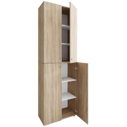 Schuhschrank LONA Sonoma Eiche ca. 70x220x40 cm
