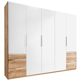 Dreht&uuml;renschrank Level 36A ca. 250x216x58 cm Wei&szlig;/Eiche