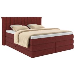 Boxspringbett Lina Rot ca. 180x200cm