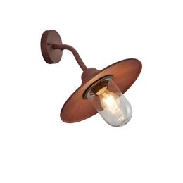 Trio Wandleuchte Brenta in Rostfarben max. 40 Watt Wandlampe