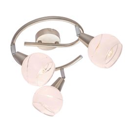 Globo LED-Strahler Elliott in Nickelfarben max. 5 Watt