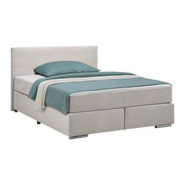 Boxspringbett Palermo in Beige ca. 140x200cm
