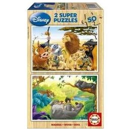 Puzzle Educa Disney Tierfreunde 50 Teile Holzpuzzle