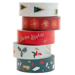 Rico Design TAPE SET, JOLLY CHRISTMAS, CLASSIC