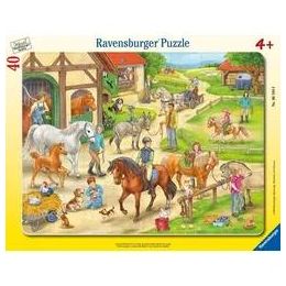 Rahmenpuzzle Ravensburger Auf dem Pferdehof 40 Teile
