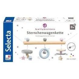 Selecta 64016 - bellybutton, Sternchenwagenkette, Kinderwagenkette, Holz, 63 cm