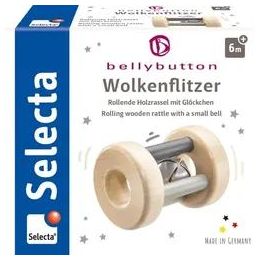 Selecta 64003 - bellybutton, Wolkenflitzer, Rassel, Holz, 7 cm