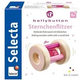 Selecta 64001 - bellybutton, Sternchenflitzer, Roll-Rassel, Holz, rosa