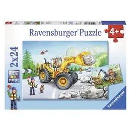 Puzzle Ravensburger Bagger und Waldtraktor 2 X 24 Teile