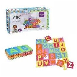 KNORRTOYS 21003 - Puzzlematte Bodenpuzzle Spielmatte Spielteppich Schaumstoffmatte Alphabet, 60 Teile