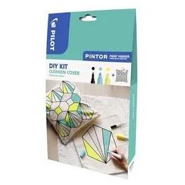 Pilot Pen Pilot Kreativmarker PINTOR 3er DIY-Set + Kissenbezug