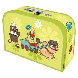 Tr&ouml;tsch Kinder-Koffer Pittiplatsch Bollerwagen medium,Pappkoffer, Koffer aus Pappe, Geschenk Verpackung, Gutschein Verpackung,Spielkoffer, Metallgriff und Metallhenkel, Reisekoffer Kinder