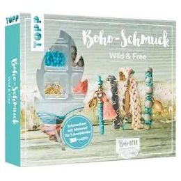 Frechverlag Boho-Schmuckset Wild & Free (T&uuml;rkis/Lachs)