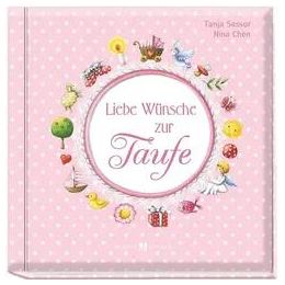 Liebe W&uuml;nsche zur Taufe (rosa)
