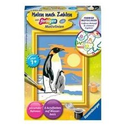 Ravensburger CreArt, Malen nach Zahlen Kinder - S&uuml;&szlig;e Pinguine