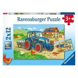 Puzzle Ravensburger Baustelle und Bauernhof 2 X 12 Teile