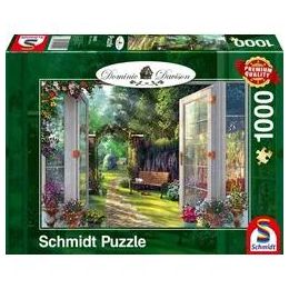 Schmidt Spiele Schmidt 59592 - Dominic Davison, Blick in den verwunschenen Garten, Premium-Puzzle