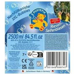 Pustefix Nachf&uuml;llkanister XXL-Bubbles 2,5 l, Seifenblasen Spa&szlig; mit h&ouml;chstem Spielwert