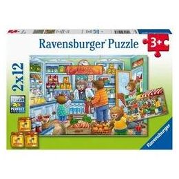 Puzzle Ravensburger Komm, wir gehen einkaufen 2 X 12 Teile
