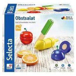 Selecta 62070 - Obstsalat, Klett- und Schneidespielzeug, Holz, 11-teilig