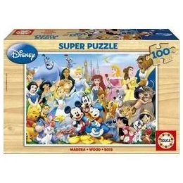 Puzzle Educa Disney Welt 100 Teile Holzpuzzle