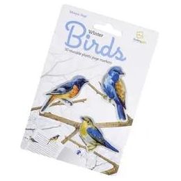 bookchair Stikki Marks Mini-Lesezeichen &bdquo;Winter Birds&ldquo; &ndash; 30 selbsthaftende Marker