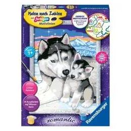 Ravensburger CreArt, Malen nach Zahlen Kinder - Husky Kuss