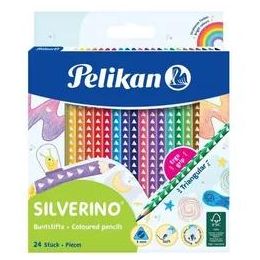 Pelikan Buntstifte SILVERINO dreieckig d&uuml;nn, 24er Set