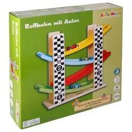 Vedes SpielMaus Holz Rollbahn mit Autos