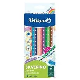 Pelikan Buntstifte SILVERINO dreieckig d&uuml;nn, 12er Set
