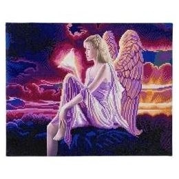 Craft Buddy CAK-XLED8 - Angel Dusk, 40x50cm LED Crystal Art Kit, Diamond Painting