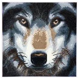 Craft Buddy CAK-A91M - Crystal Art, Wolf, Kit, Bild, 30 x 30 cm cm