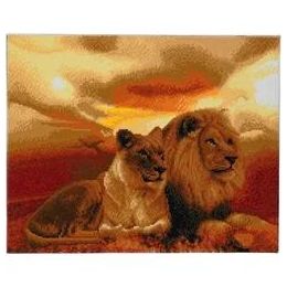 Craft Buddy CAK-A55 - Lions of the Savannah, 40x50cm Crystal Art Kit, Diamond Painting
