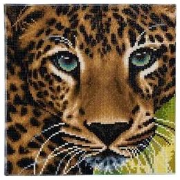 Craft Buddy CAK-A66 - Leopard, 30x30cm Crystal Art Kit, Diamond Painting