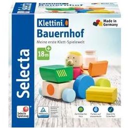 Selecta 62076 - Klettini&reg; Bauernhof, Klett-Fahrzeug, Holz, 7-teilig