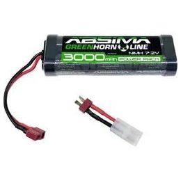 Absima Modellbau-Akkupack (NiMh) 7.2 V 3000 mAh Zellen-Zahl: 6 Hardcase T-Buchse, Tamiya-Buchse