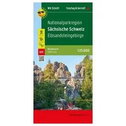 Nationalparkregion S&auml;chsische Schweiz, Wanderkarte 1:25.000