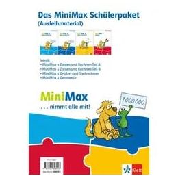 MiniMax 4.Paket f&uuml;r Lernende (4 Themenhefte: Zahlen und Rechnen A, Zahlen und Rechnen B, Gr&ouml;&szlig;en und Sachrechnen, Geometrie) - Ausleihmaterial Klasse 4