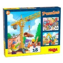 Haba Puzzles Baustellenfahrzeuge (Kinderpuzzle)