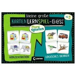 Loewe Verlag Clever spielen - Meine gro&szlig;e KartenLernSpiel-Box - Konzentration/Logisches Denken