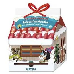 TR&Ouml;TSCH &ndash; Adventskalender Haus "Der kleine Maulwurf " Weihnachtskalender mit 24 kleinen Besch&auml;ftigungsb&uuml;chern