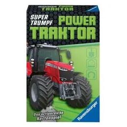Ravensburger Kartenspiel, Supertrumpf Power Traktor 20689, Quartett und Trumpf-Spiel f&uuml;r Technik-Fans ab 7 Jahren