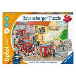 Ravensburger tiptoi&reg; Puzzle f&uuml;r kleine Entdecker: Rettungseinsatz - 2x12 Teile