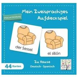 Mein zweisprachiges Aufdeckspiel, Zu Hause Deutsch-Spanisch (Kinderspiel)