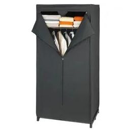 Wenko Kleiderschrank Mod. Deep Black mit Ablage, Gestell aus Metall