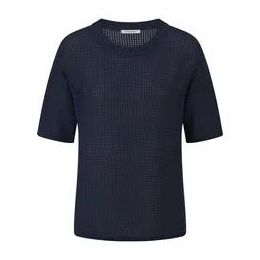 Rundhals-Pullover Peter Hahn blau, 48