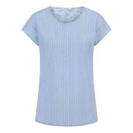 &Auml;rmellose Bluse Peter Hahn blau, 48