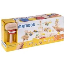 Matador 21070 - Maker M070, Baukasten, Holz, 70 Teile, Konstruktionsbaukasten, ab 3 Jahren, Spielend lernen!